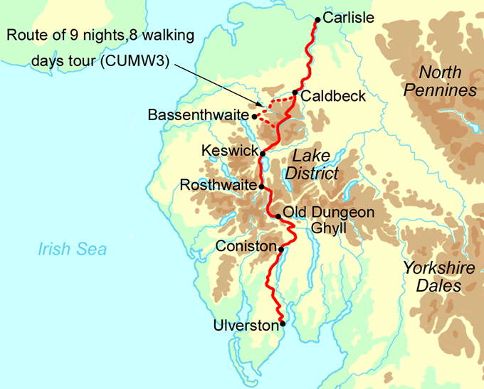 Cumbria Way via Bassenthwaite in 8 days — Contours Walking Holidays