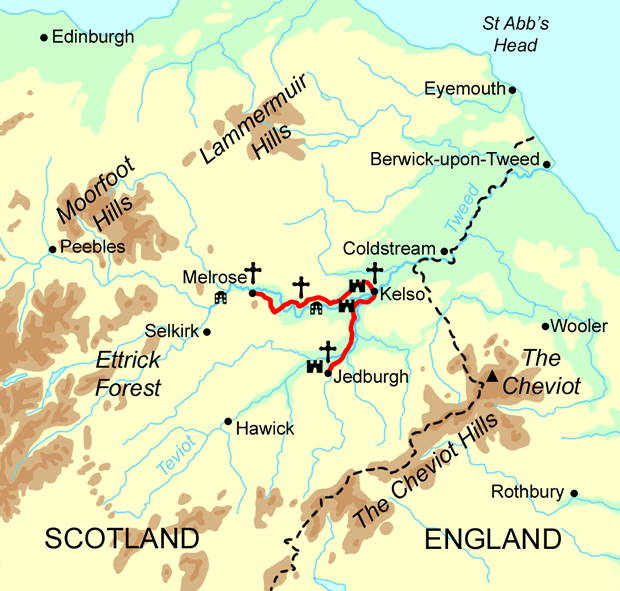 Borders Abbeys Way 2-3-Day Short Break — Contours Walking Holidays