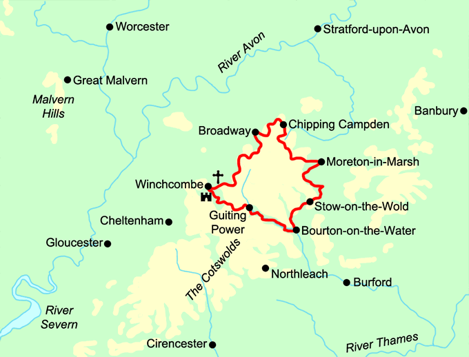 Broadway Cotswolds Uk Map at Debra Schaper blog